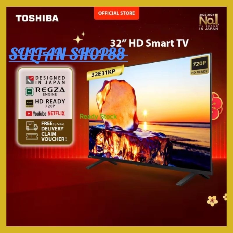 Jual TOSHIBA SMART TV 32E31KP 32 INCH DIGITAL TV BEZELLES DESIGN I ...