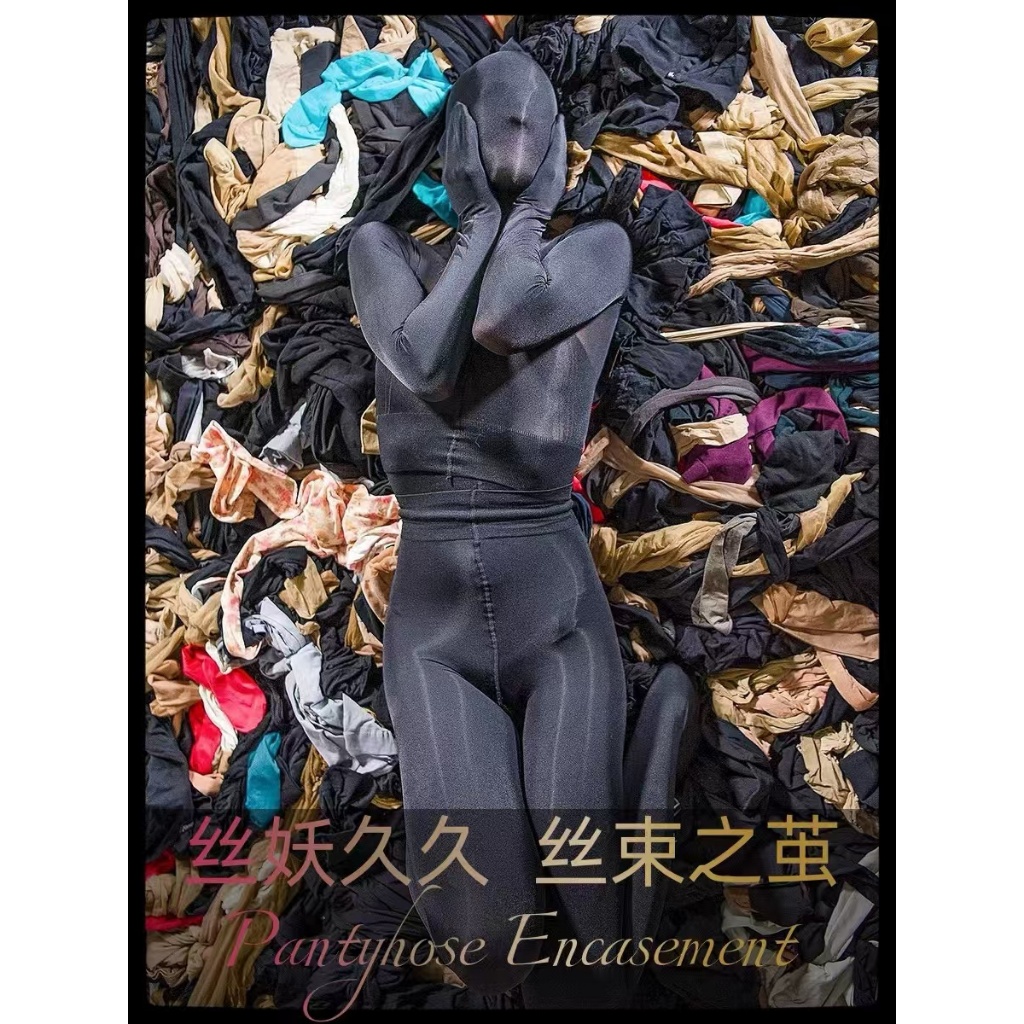 Jual 'Silk Demon' handmade full body jumpsuit with silk stockings ...