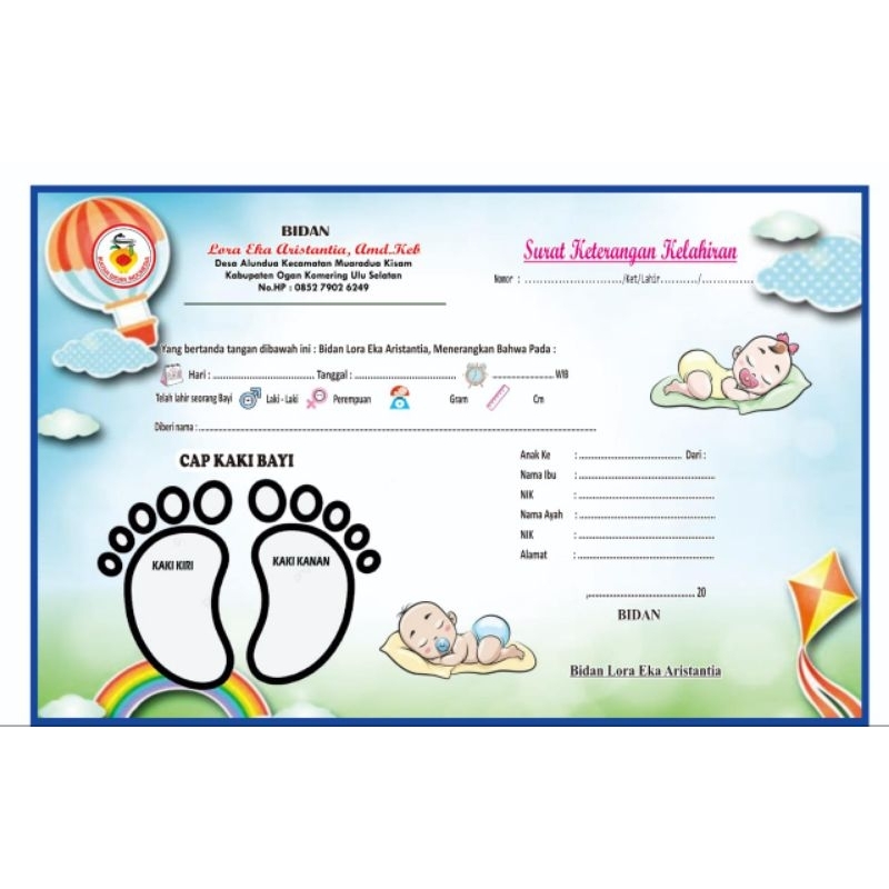 Jual Surkel/ Keterangan Kelahiran Custom | Shopee Indonesia