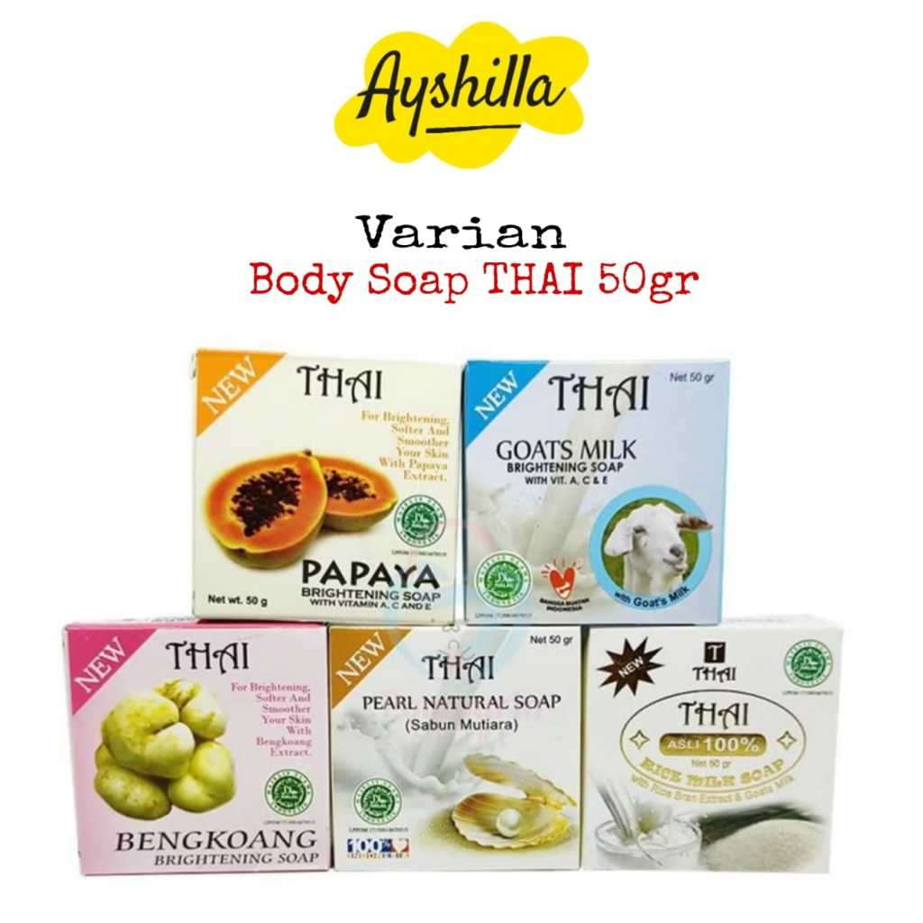 Jual THAI BAR SOAP Sabun Goats Milk||Rice Milk||Papaya||Bengkoang ...