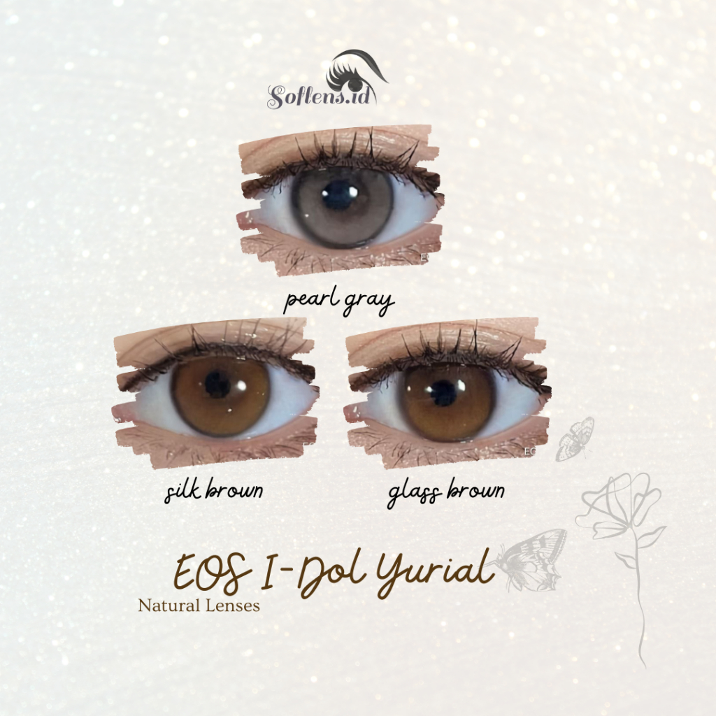 Jual Soflens.id - EOS I-Dol Yurial - Silk Brown - Glass Brown - Pearl ...