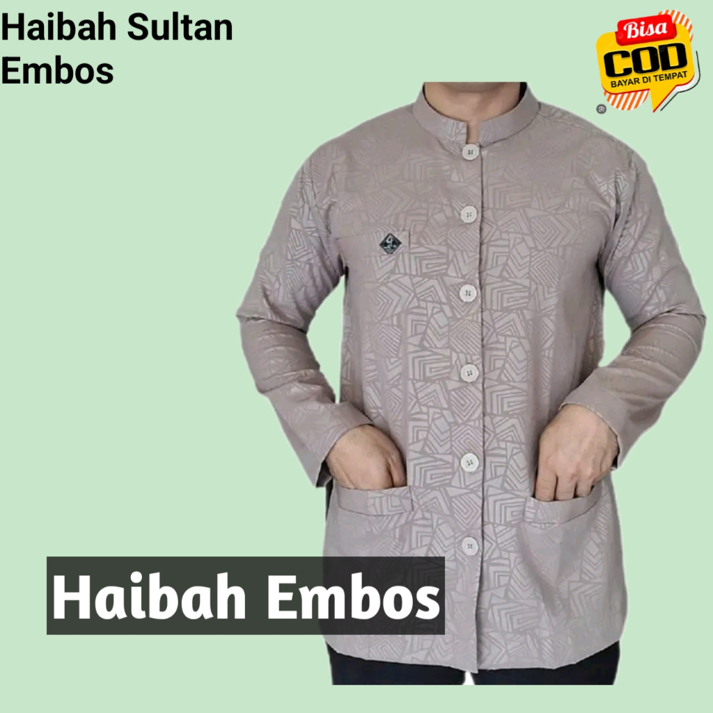 Jual BAJU KOKO HAIBAH SULTAN motif embos wolfis ethnich termurah ...