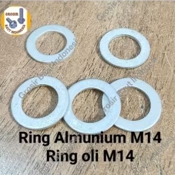 Jual GB Ring oli besar alumunium M14 (paket 20pcs) | Shopee Indonesia