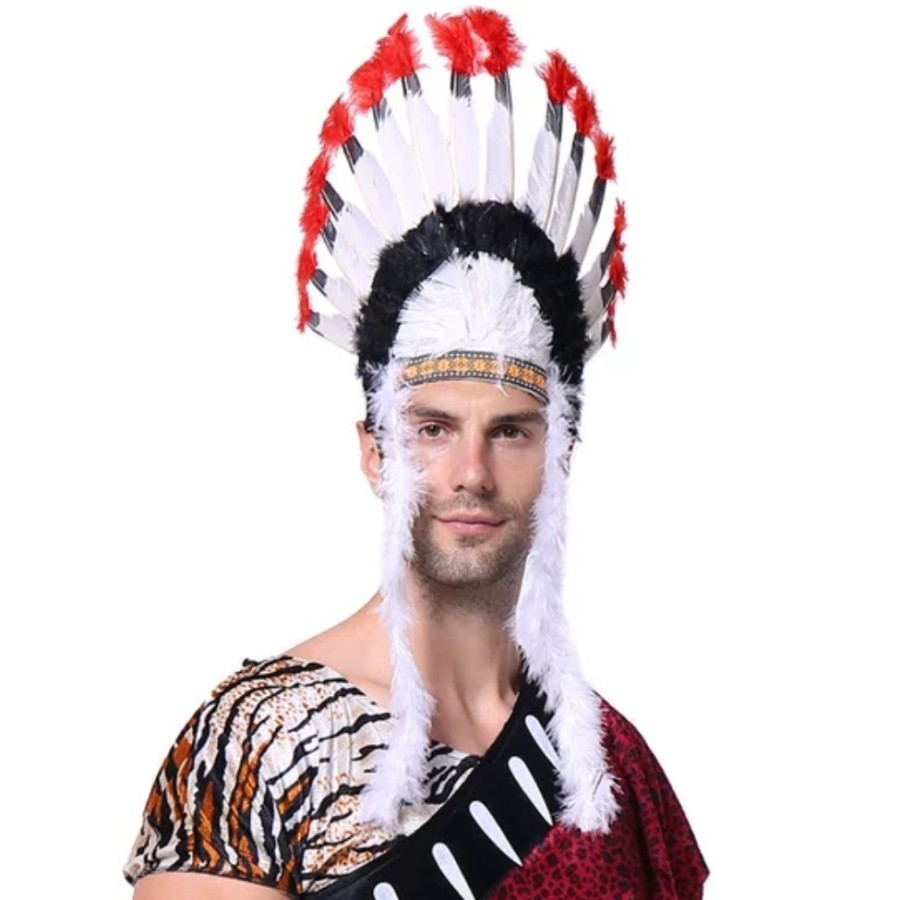 Jual American Indian traditional Tribal headpiece native indian costume ...