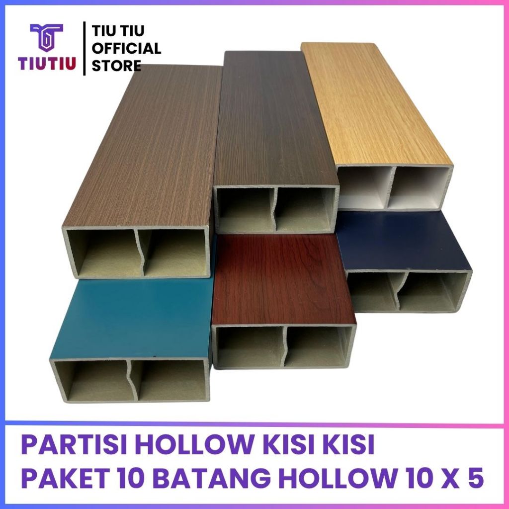 Jual Hollow Kisi Kisi Paket 10 Batang Wpc Kotak Pembatasan Dinding | Kisi Kisi Ruangan 50x100 ...