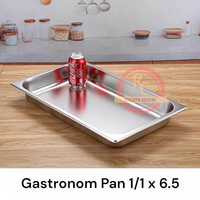 Jual Gastronom Food Pan 1/1 x 6.5 cm / GN pan / Food Pan stainless / Wadah Prasmanan / Hotel ...