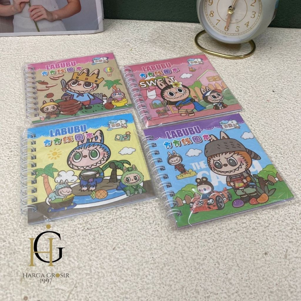 Jual Buku Spiral Sticker Labubu SZ-335 BK-1722 / Album Sticker foto ...