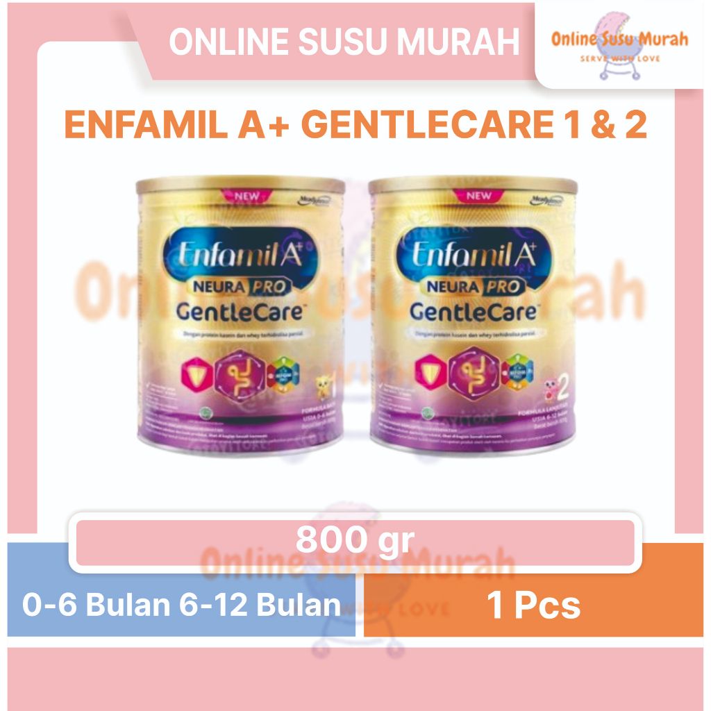 Jual ENFAMIL GENTLE CARE 800 GR 1 2 SUSU ANAK TAHAP 1 0-6 BLN TAHAP 2 6 ...