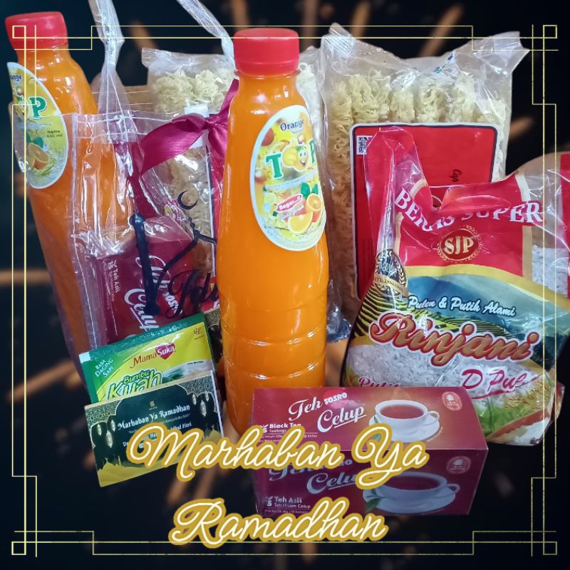 Jual Parcel lebaran murah free tas sablon idul fitri - parsel sembako ...