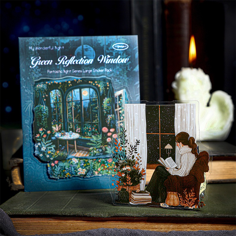 Jual 10pcs Sticker My Wonderful Night Window Dark Malam Hari Stiker ...