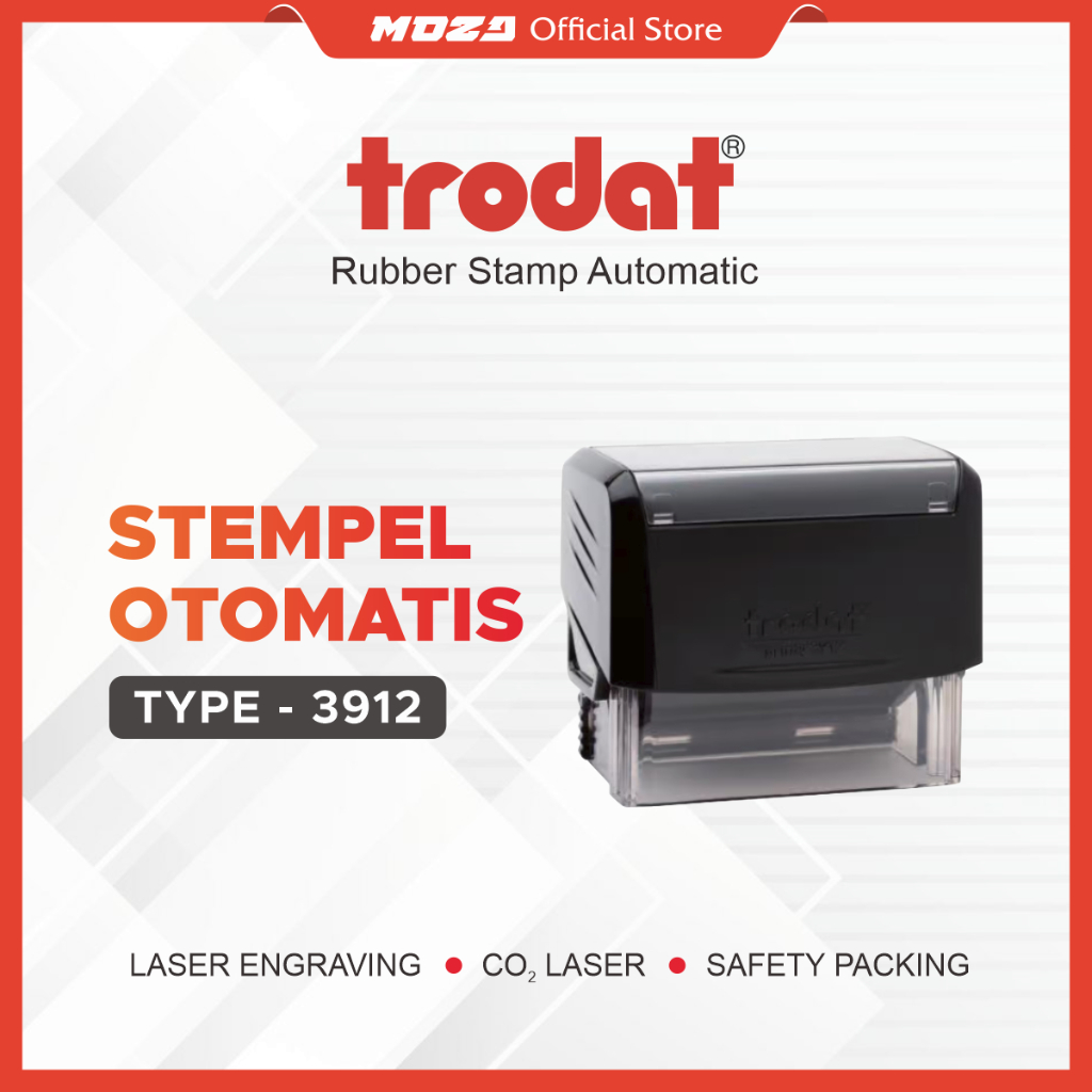 Jual Stempel TRODAT 3912 - Rubber Stamp Automatic - Stempel Karet Otomatis - Custom Ukuran 47mm ...