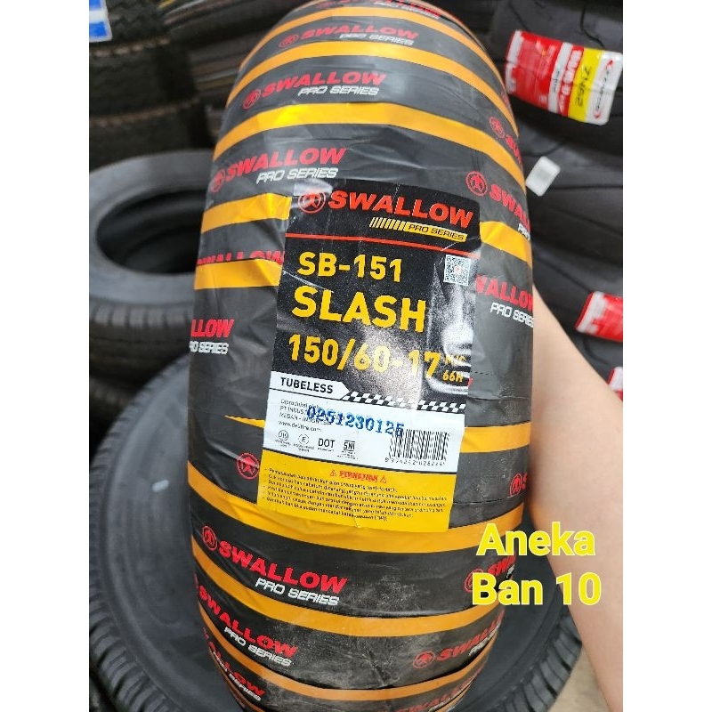 Jual Ban Swallow 150/60-17 Slash SB-151 Tubeless Soft Compound | Shopee ...