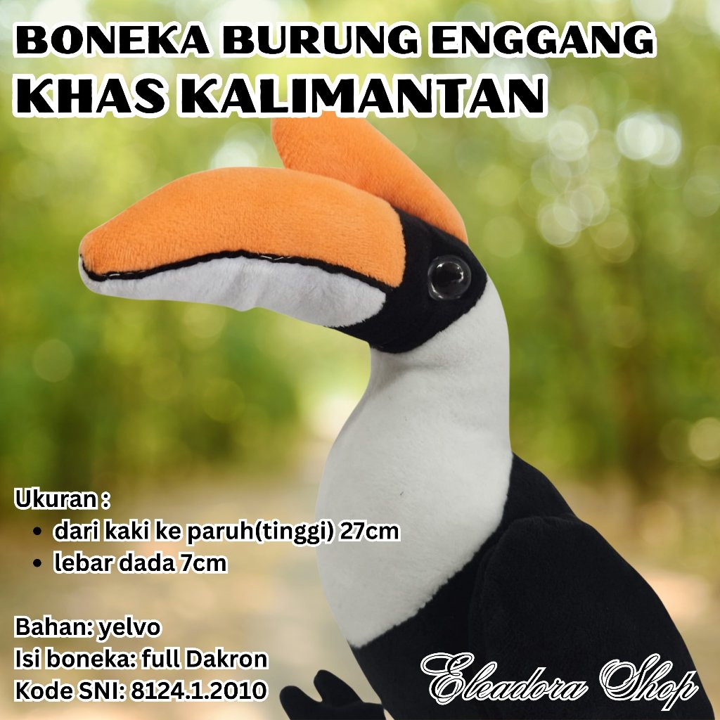 Jual Boneka Burung Enggang - Merk Lokal - Khas Kalimantan - Ukuran ...