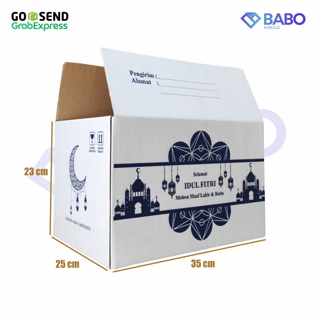 Jual (MIN ORDER 5 PCS) DUS SEMBAKO LEBARAN 35x25x23 / BOX HAMPERS ...