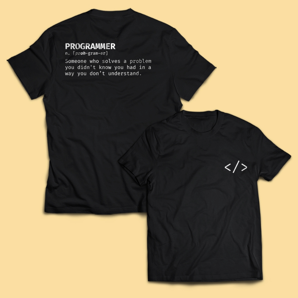 Jual Kaos Pria CODE PROGRAMMER Dewasa Baju Atasan Unisex PakeKaos | Shopee Indonesia