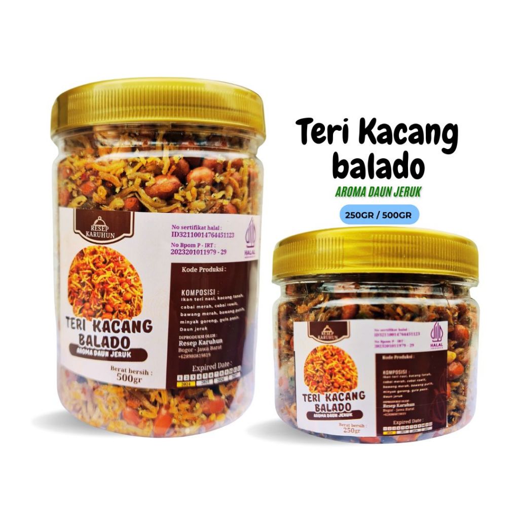 Jual Teri Kacang Balado Teri Medan Makanan Siap Saji | Shopee Indonesia