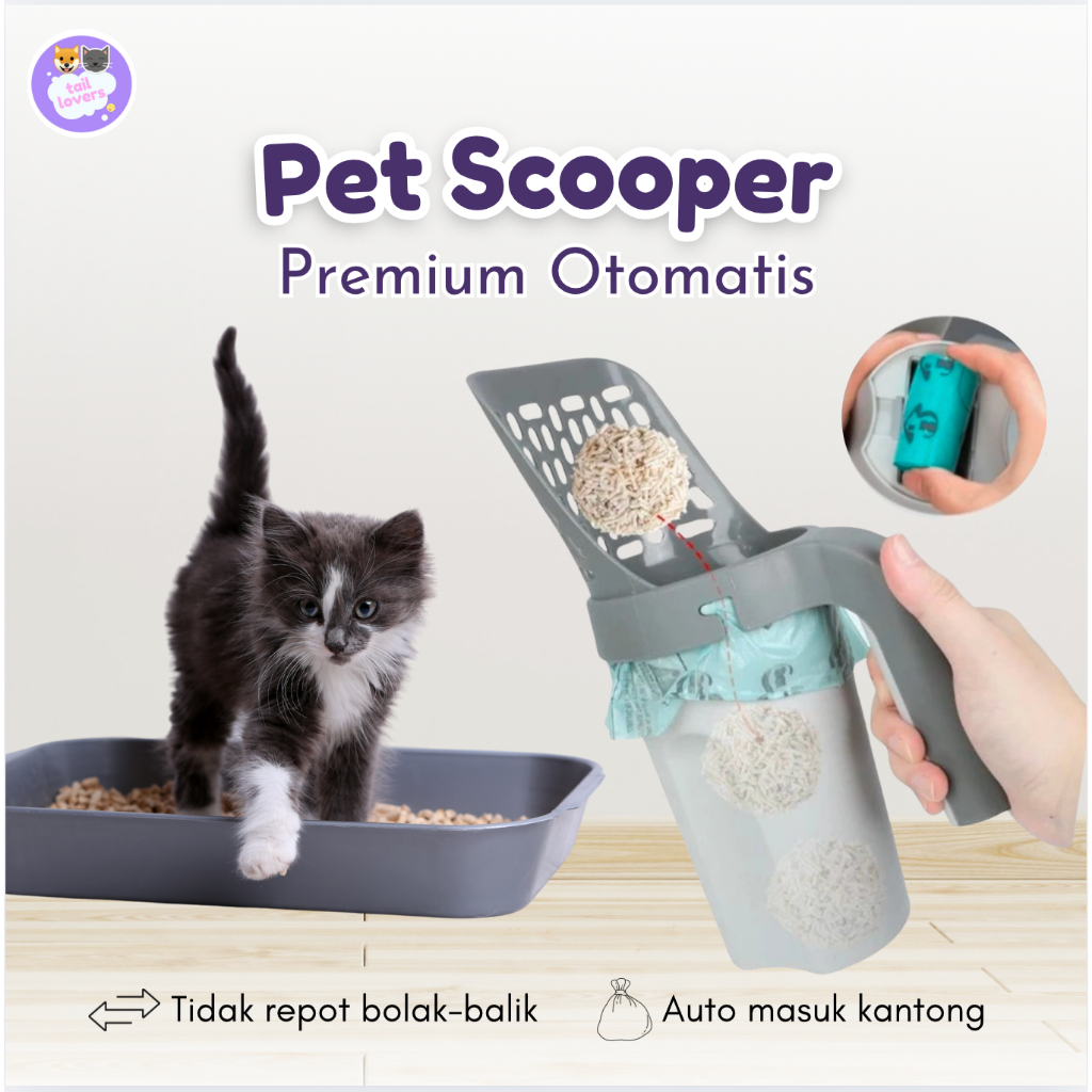 Jual Pet Scoop Kucing Praktis Sekop Litter Box Serokan Pasir Poop ...