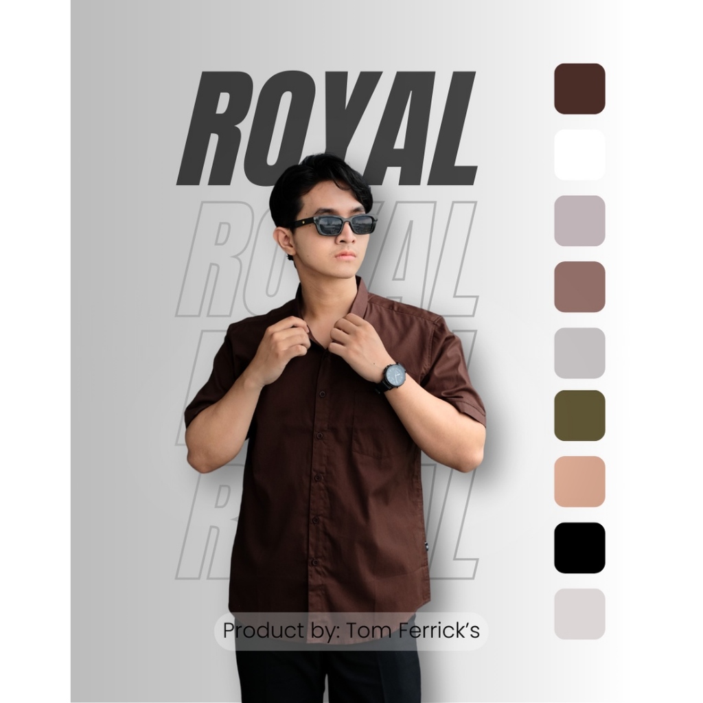 Jual Kemeja Lengan Pendek Pria - Manly Series / Royal by Tom Ferrick's ...