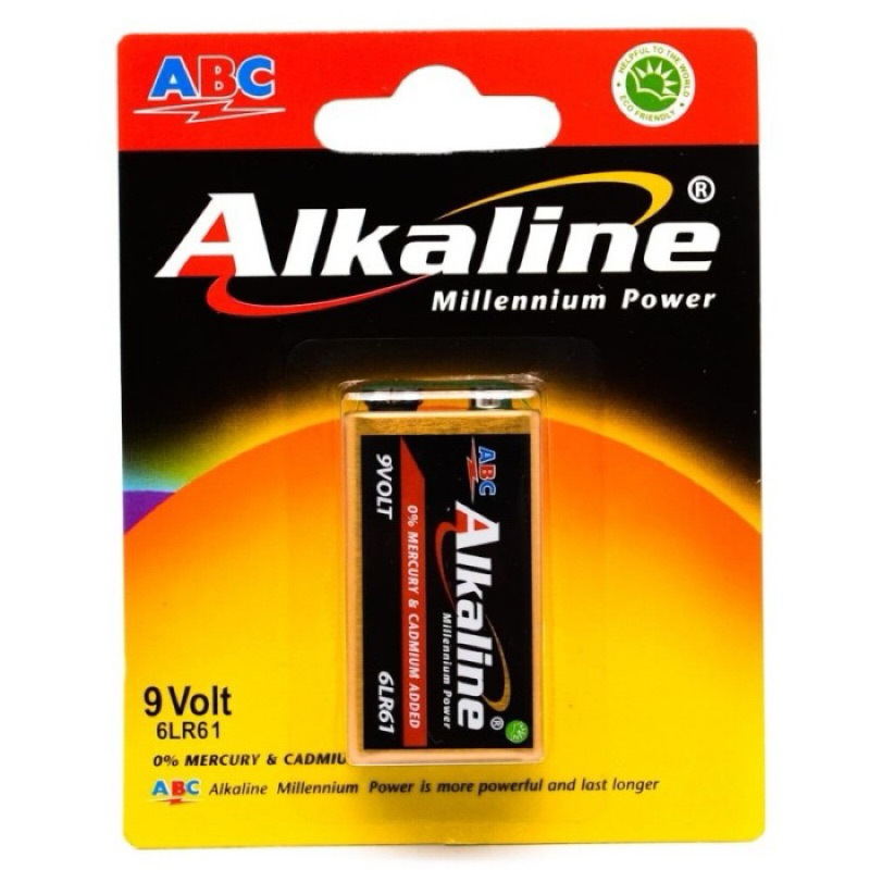 Jual Alkaline Battery Kotak ABC Alkaline 9 volt 6LR6 Baterai Petak ...