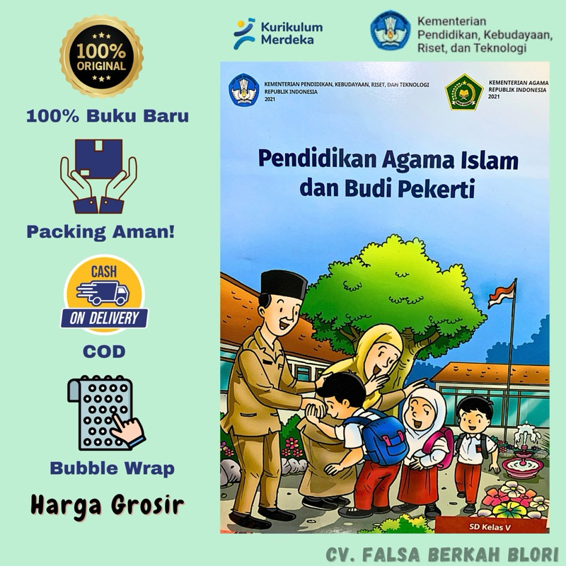 Jual Buku Paket PENDIDIKAN AGAMA ISLAM dan BUDI PEKERTI Kelas 5 SD/MI Kurikulum MERDEKA 2021 ...