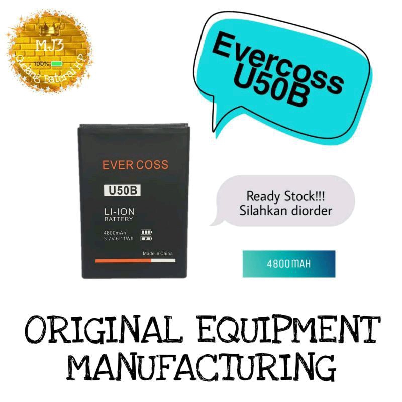 Jual Baterai Battery Original Evercross U50B Winner Y Smart Pro 4G ...