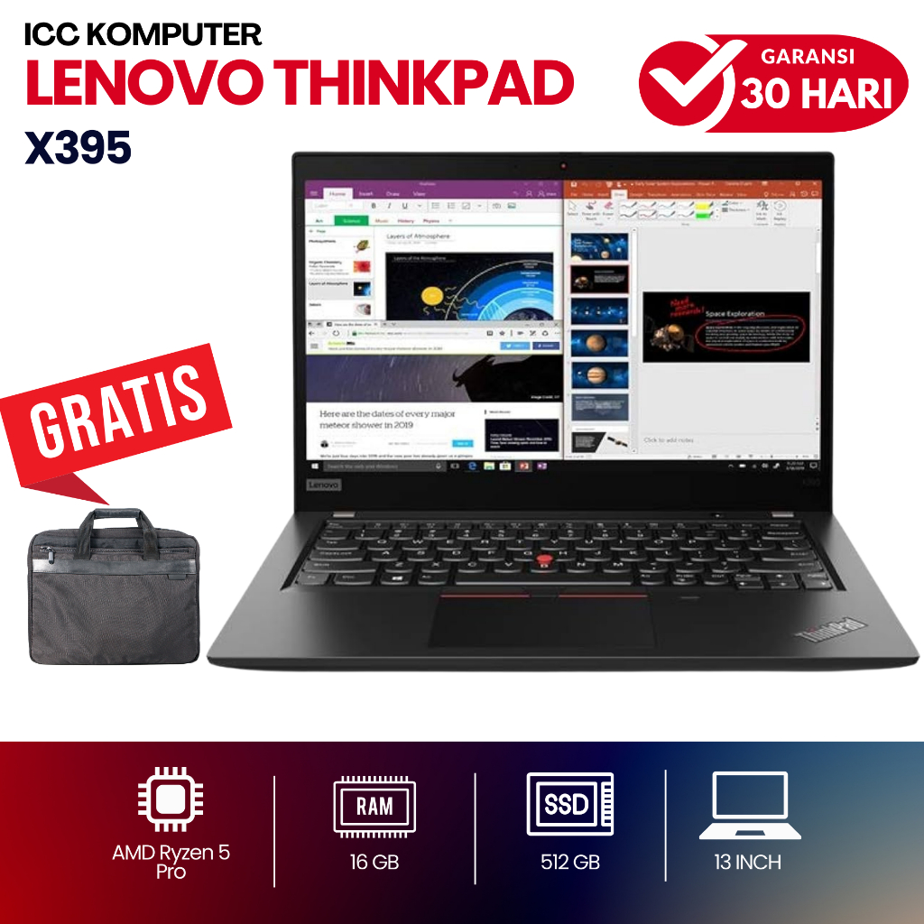 Jual Lenovo Thinkpad X395 AMD Ryzen 5 Pro Ram 16GB SSD 1TB - Laptop 13 ...