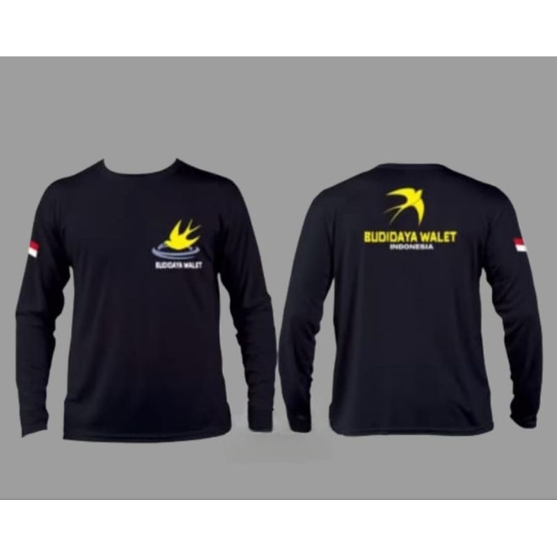Jual KAOS LENGAN PANJANG BUDIDAYA WALET CORAK KUNING | Shopee Indonesia