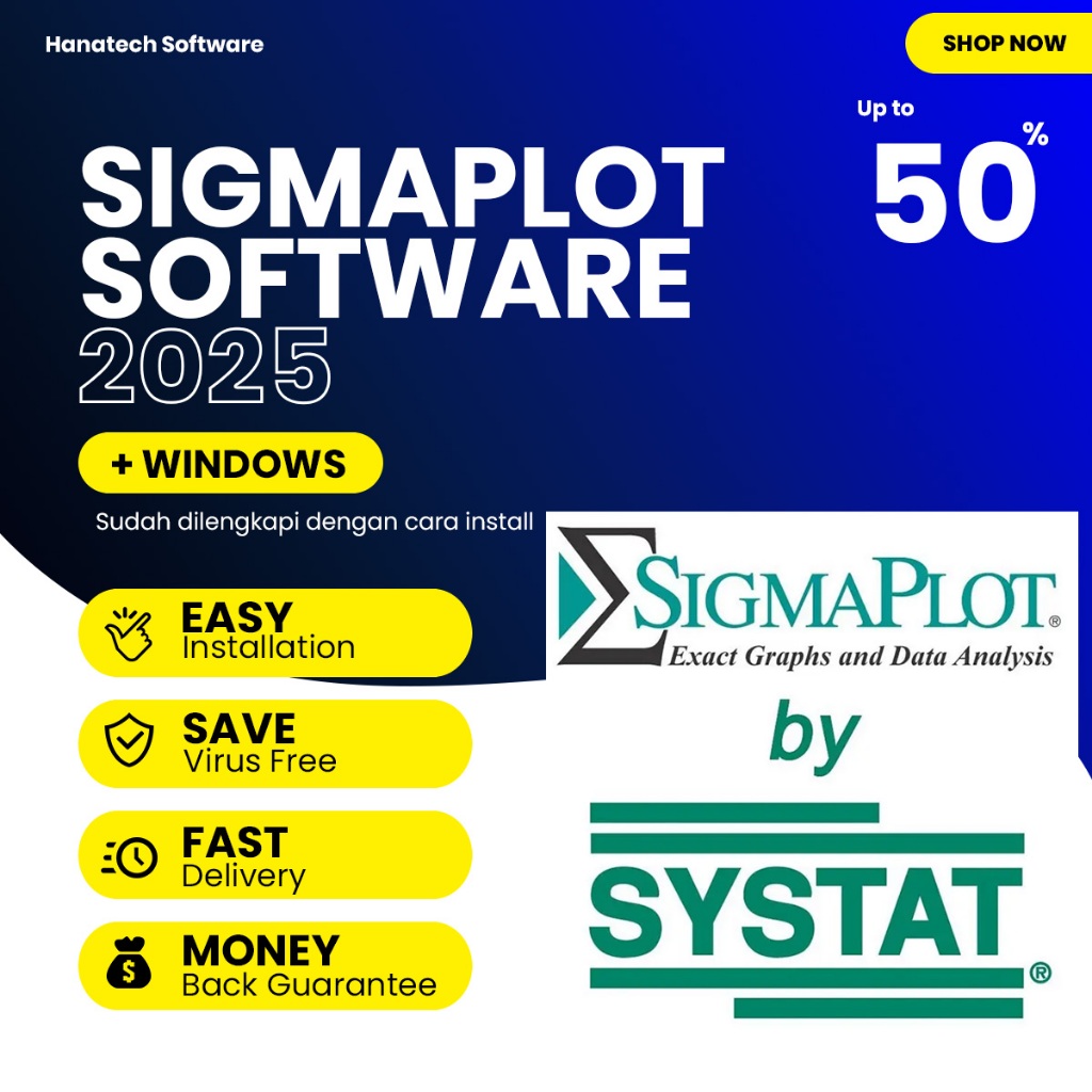 Jual Systat Software SigmaPlot | Full Version | Lifetime | Shopee Indonesia