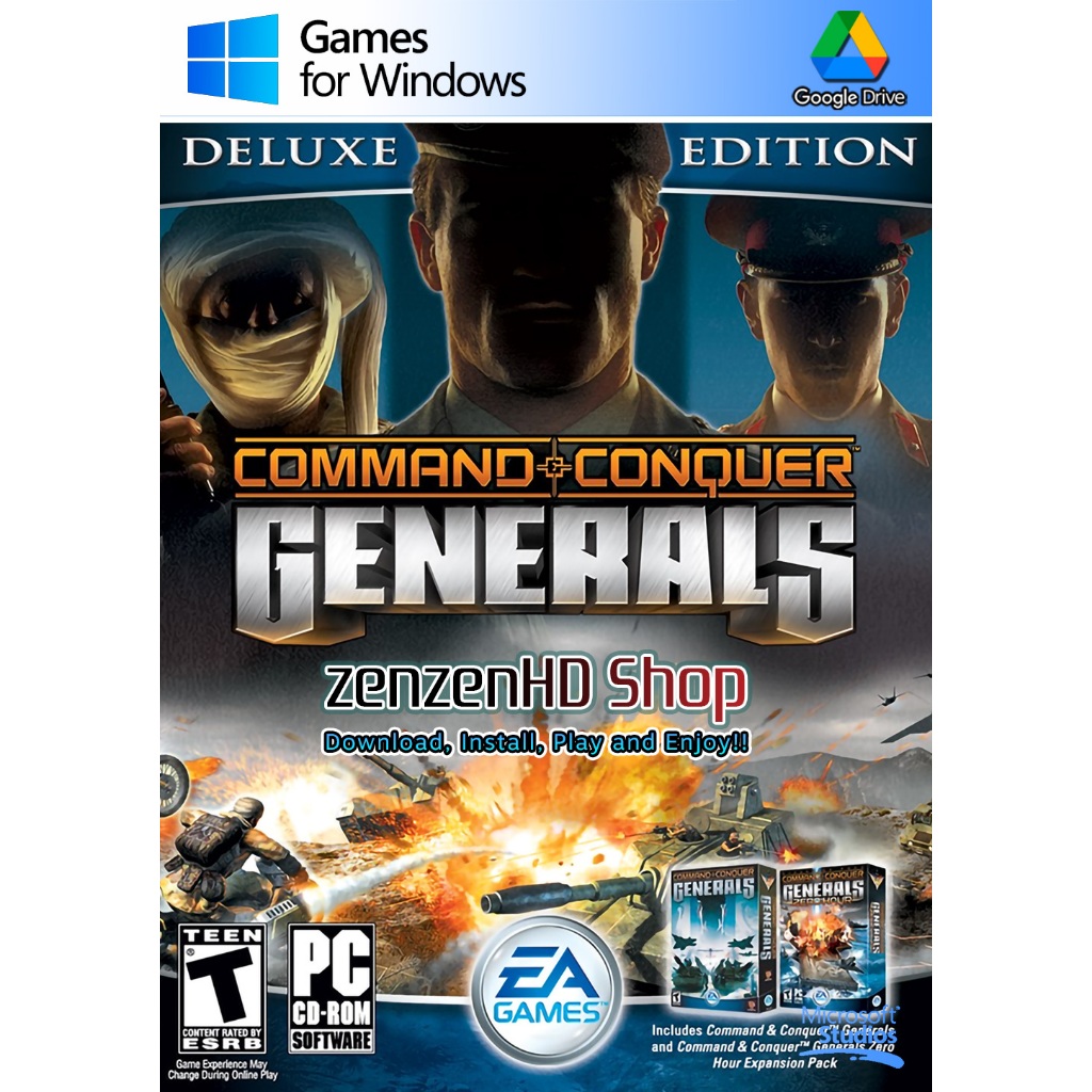 Jual COMMAND & CONQUER GENERALS + ZERO HOUR Deluxe Edition | C&C Command and Conquer Generals ...