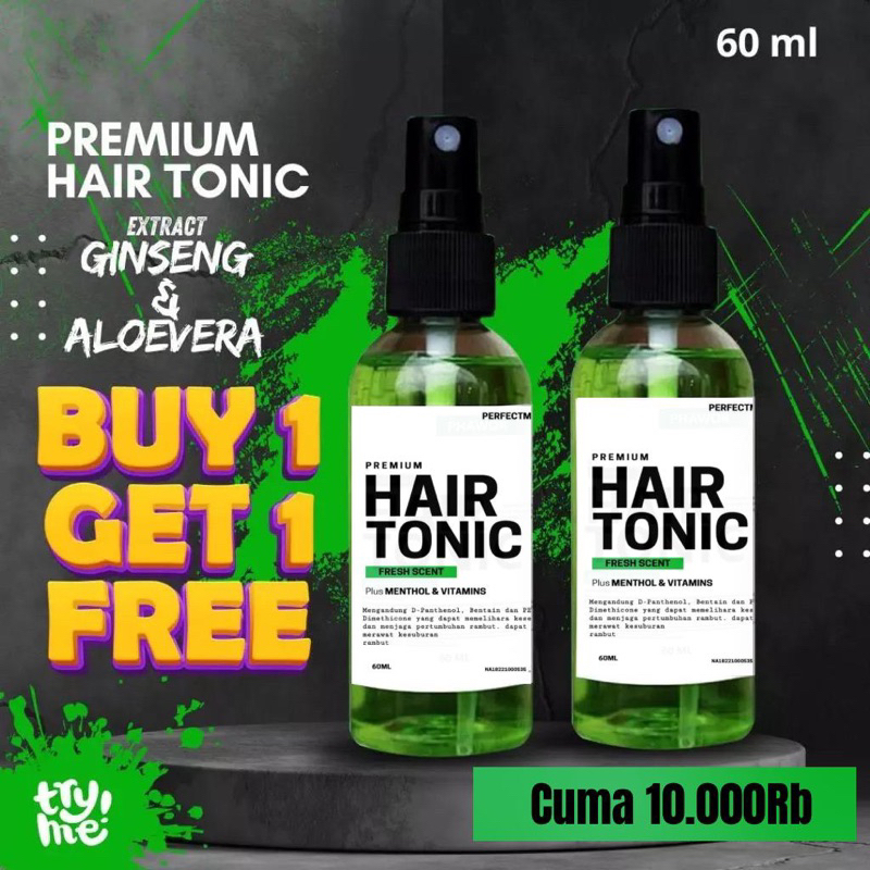 Jual (by1get1) Hair tonic vitamin rabut Perfect Premium Hair Tonic Plus ...
