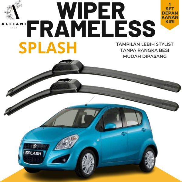 Jual WIPER SPLASH DEPAN WIPER SPLASH FRAMELESS KARET WIPER MOBIL SPLASH SEPASANG KANAN DAN KIRI ...