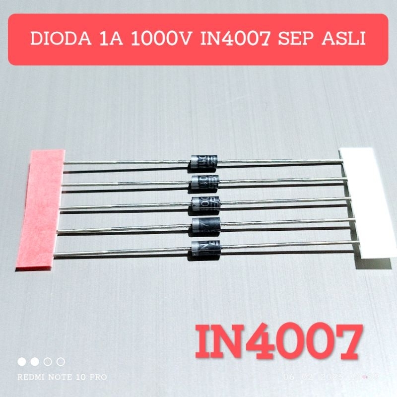Jual (5 BUAH) 1N4007 IN4007 4007 1A 1000V Rectifier Diode IN 4007 DO-41 | Shopee Indonesia