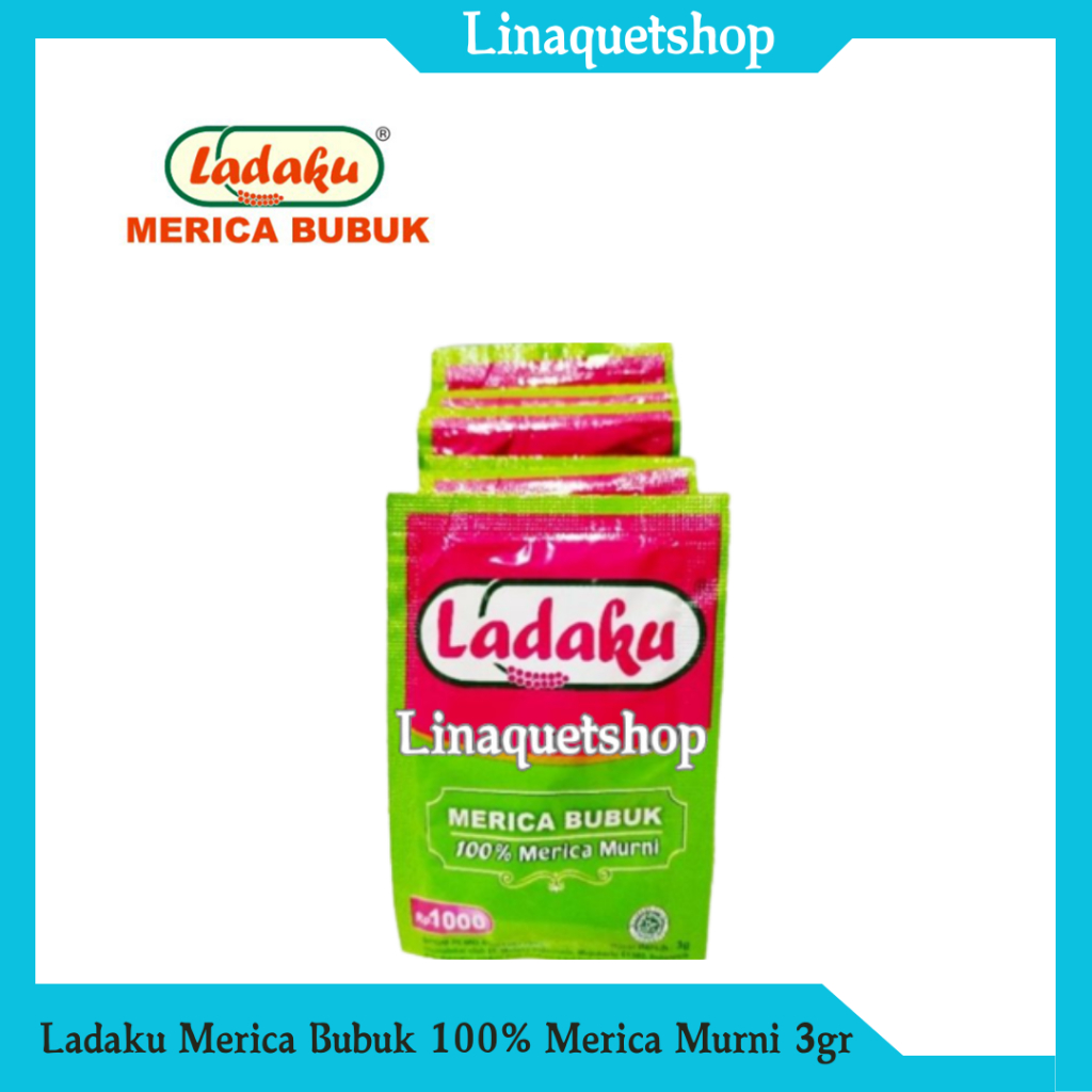 Jual LADAKU Merica Bubuk 100% Merica Murni 3gr (12 Pcs) | Shopee Indonesia