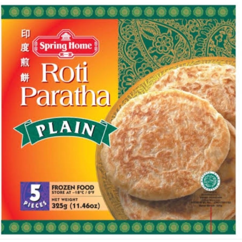 Jual Spring home roti paratha plain 325g | Shopee Indonesia