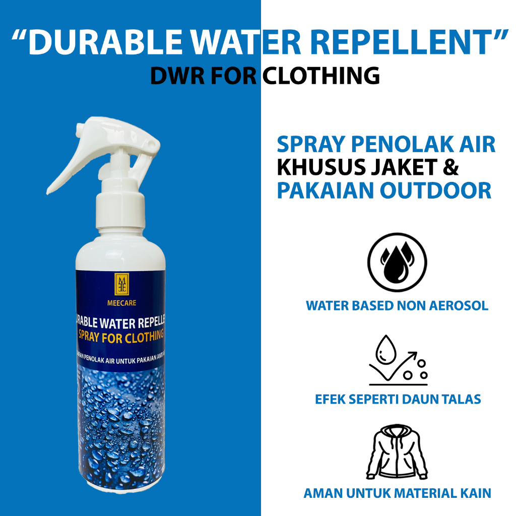 Jual Meecare Spray Penolak Air Water Repellent Untuk Jacket dan Pakaian ...