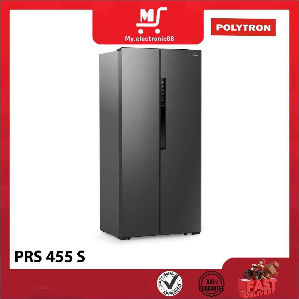 Jual KULKAS POLYTRON SIDE BY SIDE (PRS 455 S) | Shopee Indonesia