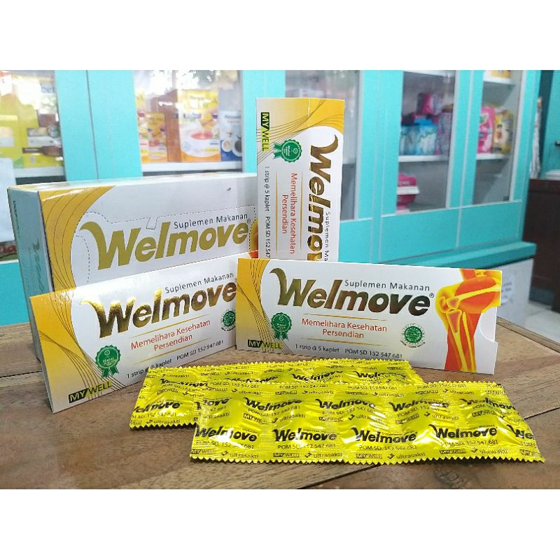 Jual WELMOVE STRIP @ 5 KAPLET | VITAMIN SENDI | Shopee Indonesia