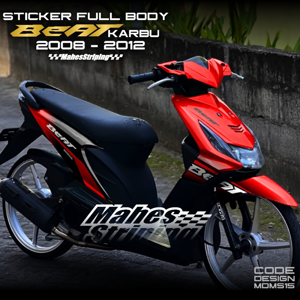 Jual ( COD ) Decal Sticker Beat Karbu 2008 2009 2010 2011 2012 Full ...