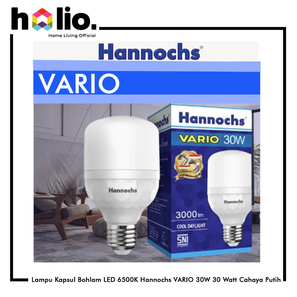 Jual Holio Lampu Kapsul - Capsule Bohlam LED Hannochs VARIO 30W 30 Watt 6500K Cahaya Putih ...