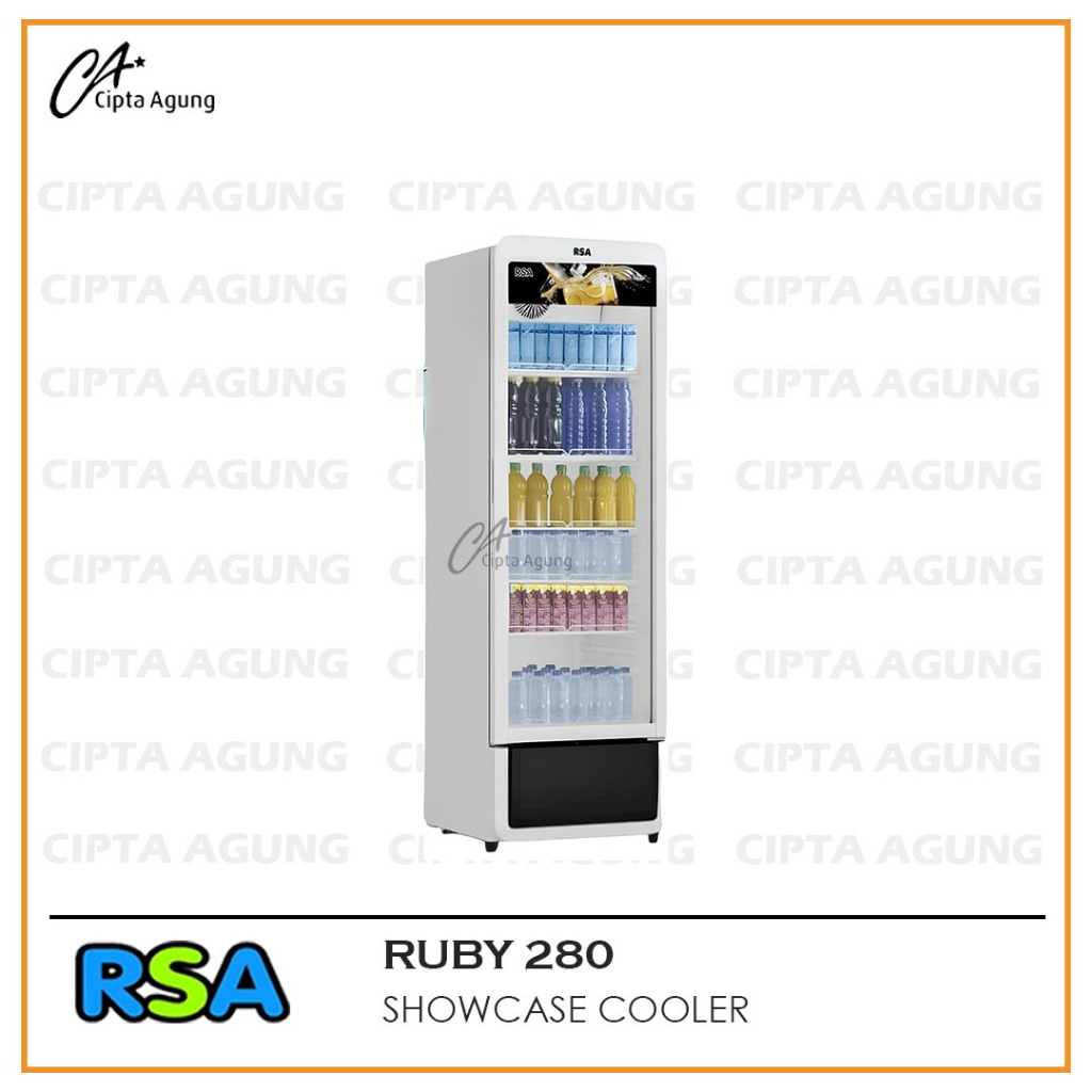 Jual SHOWCASE DISPLAY COOLER 280 LITER RSA RUBY-280 | Shopee Indonesia
