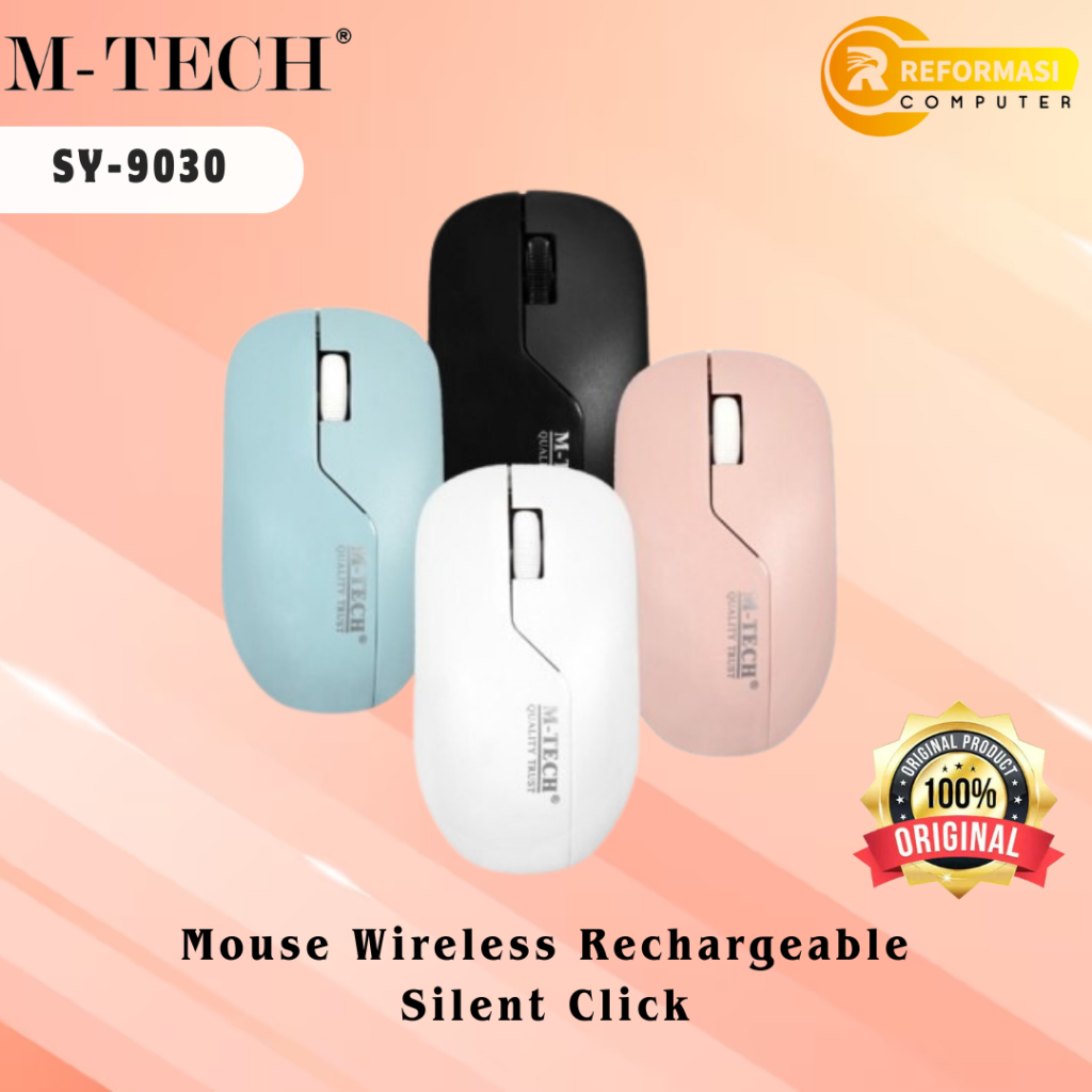 Jual M-Tech Mouse Wireless SY9030 Rechargeable Silent Click / M-Tech ...