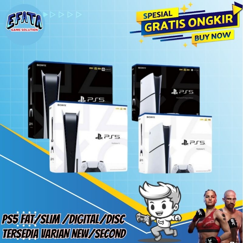 Jual Sony Ps5 playstation 5 fat slim digital Disc Japan indo Ps5 ps 5 ...