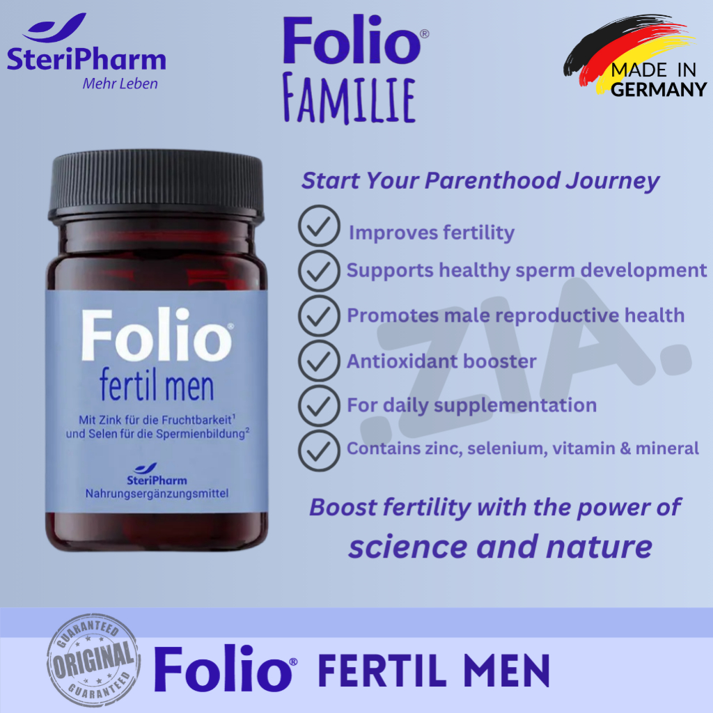 Jual ORIGINAL FOLIO FERTIL FOR MEN ISI 30 Pills. Made in Germany ...