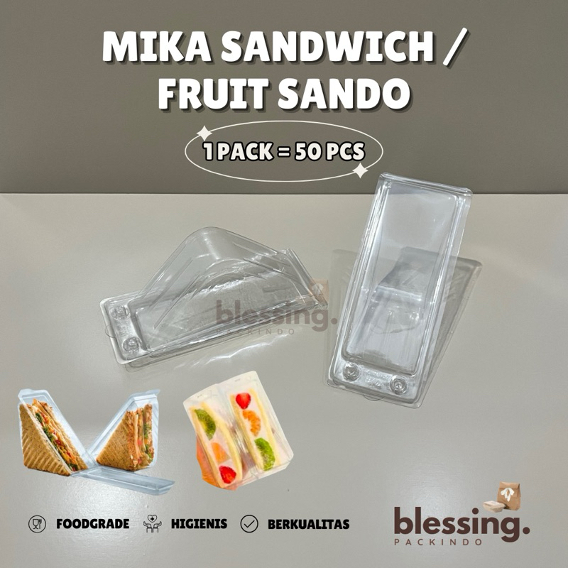 Jual Mika Sandwich Segitiga / Mika Sando / Mika Fruit Sando / Mika Roti ...