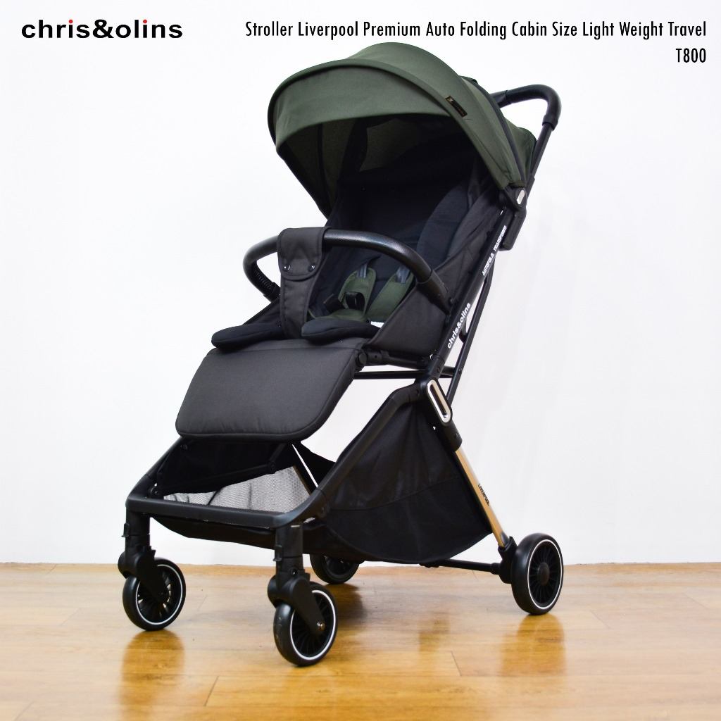 Jual ChrisOlins T800 Baby Stroller Liverpool Premium Auto Folding Cabin ...