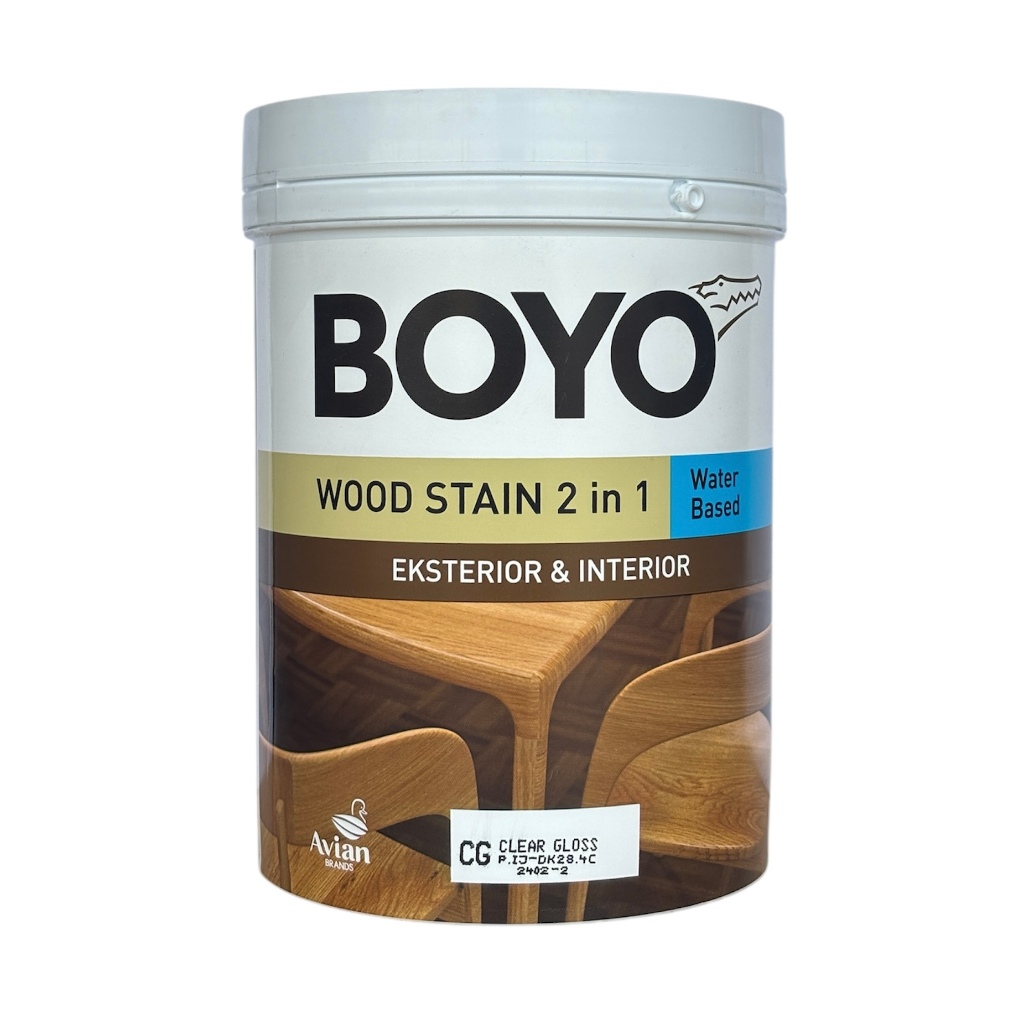 Jual Cat Politur Kayu Water-based Avian Boyo Woodstain 2 in 1 Ukuran 1 ...