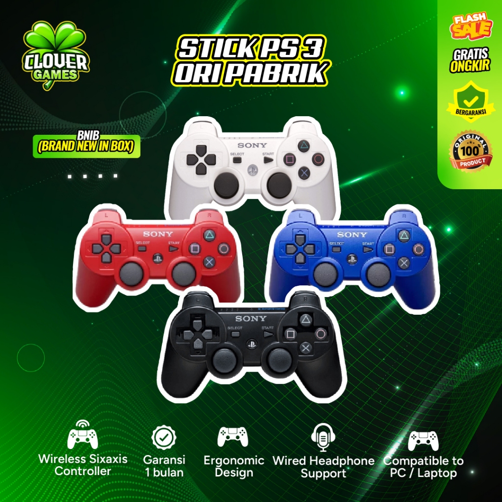 Jual Stick PS3 Original Pabrik Joystick Playstation 3 Dualshock ...