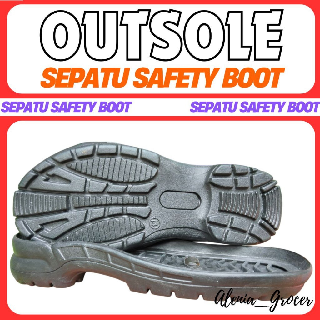 Jual OUTSOLE TON TON Sol Sepatu Safety Boots Material Karet Campuran ...