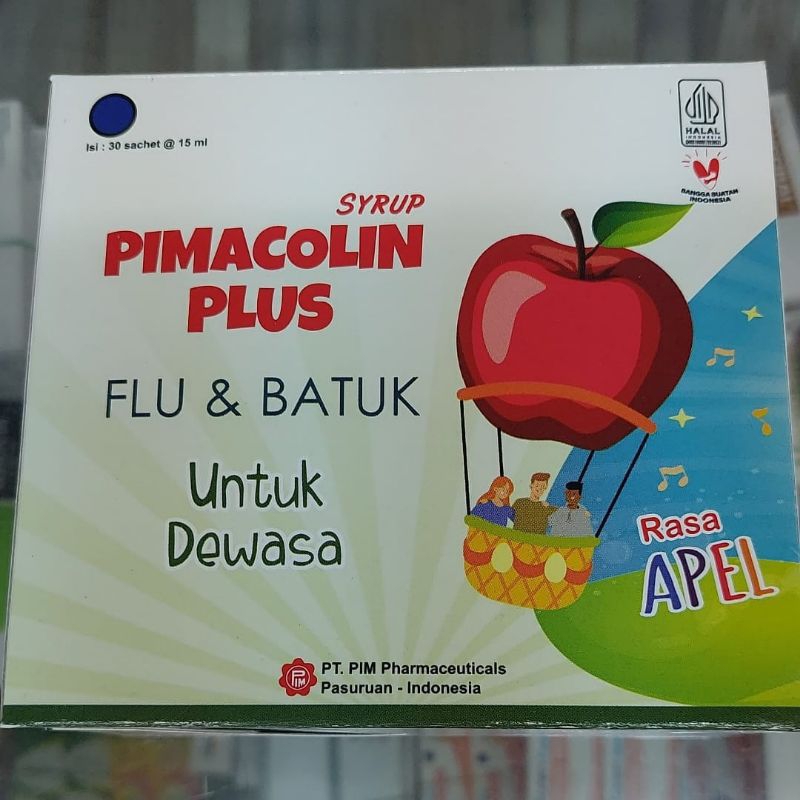 Jual PIMACOLIN PLUS Syrup Rasa Apel untuk Dewasa | Shopee Indonesia