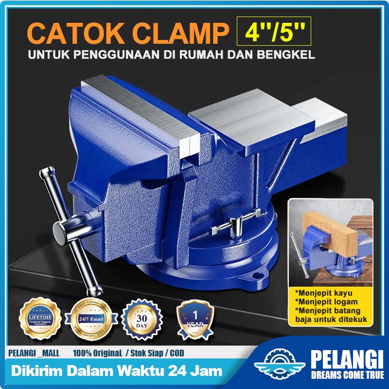 Jual Catok Clamp catok paron Ragum Klem Catok Meja Bench Vise Ragum ...
